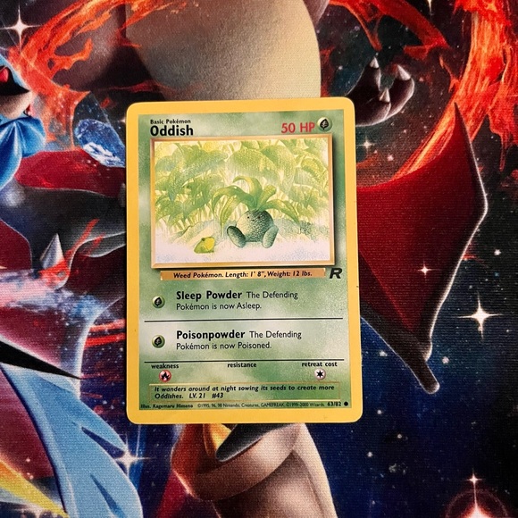 Pokemon | Other | Pokmon Oddish Card Team Rocket | Poshmark